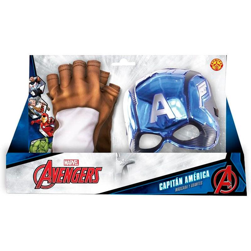 Kit de acessórios de super-herói Capitão América | Acessórios de Carnaval