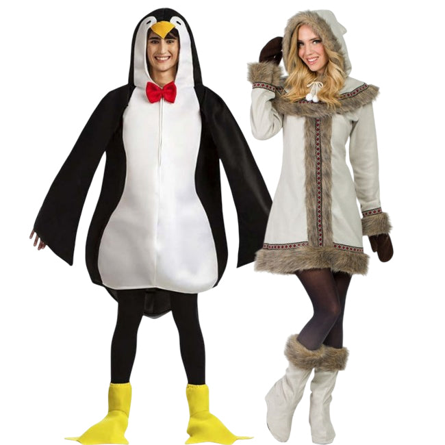 Disfarce para casal Pinguim e Esquimó online