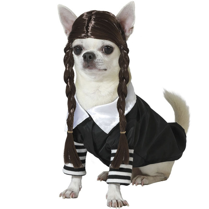 Fato original Wednesday Addams para cães | Comprar online