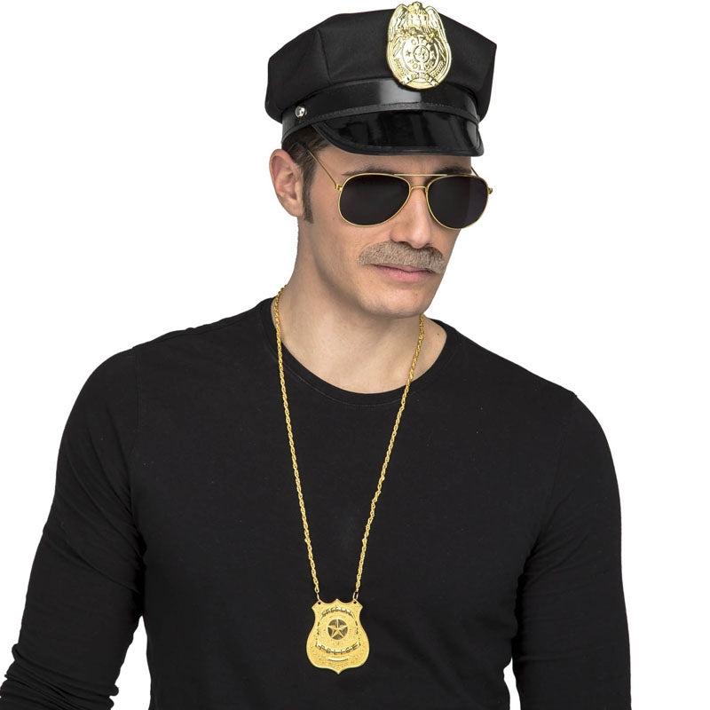 Kit Disfraz Agente Policía para disfrazarse |【Envío en 24h】