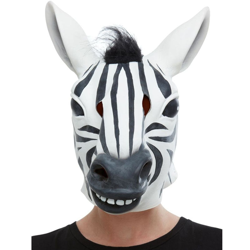 Máscara de Zebra em Látex | Acessórios de Carnaval